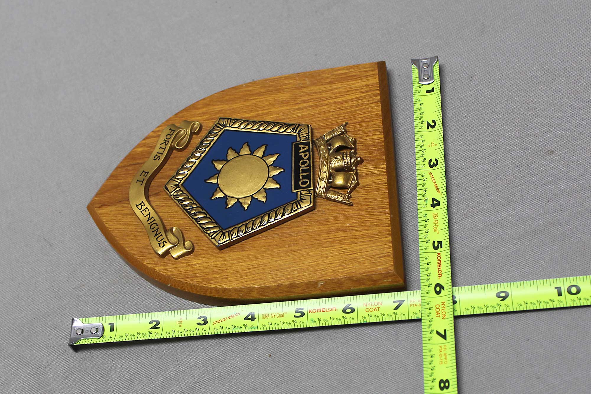 British HMS Apollo Plaque . BMX164 - Time Traveler Militaria