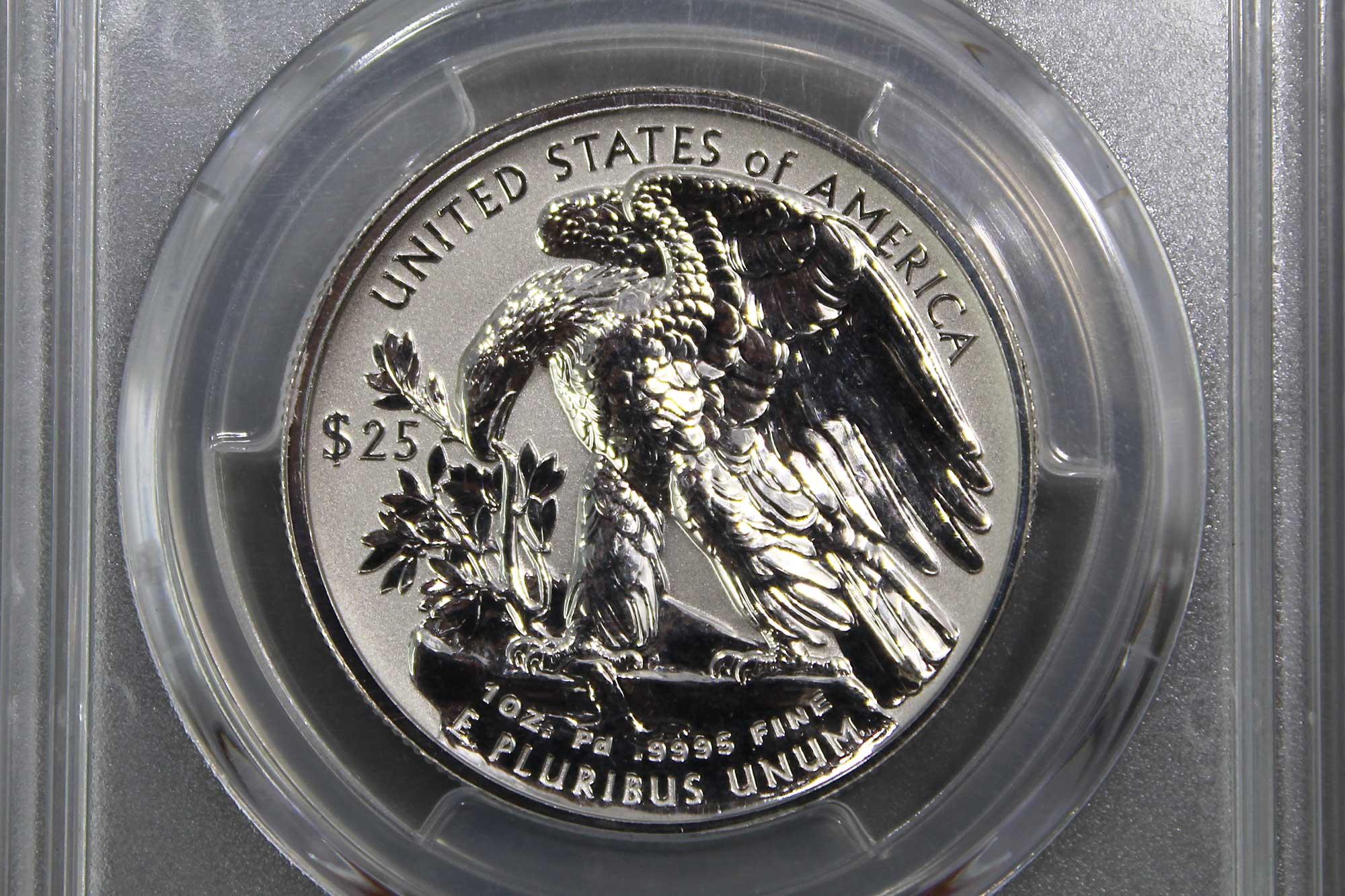 2019-W Reverse Proof Palladium Eagle PR70 PCGS . COIN486 - Time ...