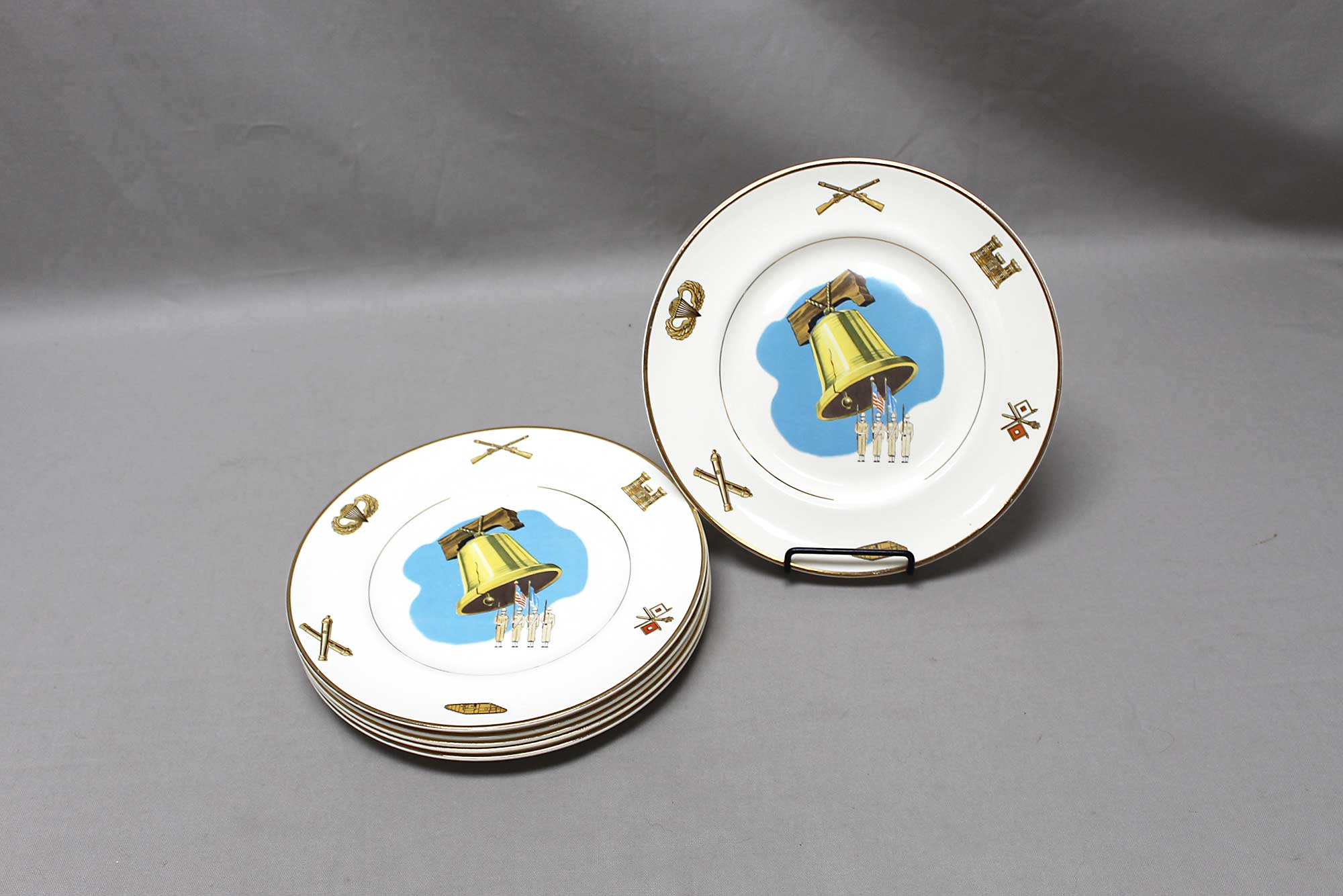 US Military Liberty Bell Collector Dinner Plate PER ITEM. FLU1696 ...