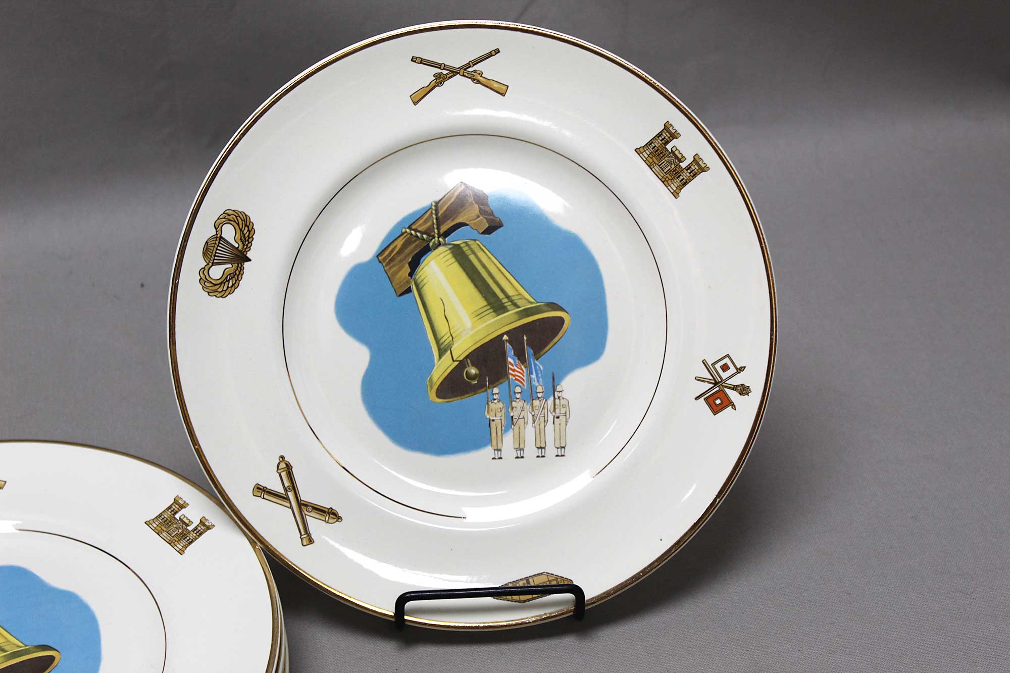 US Military Liberty Bell Collector Dinner Plate PER ITEM. FLU1696 ...