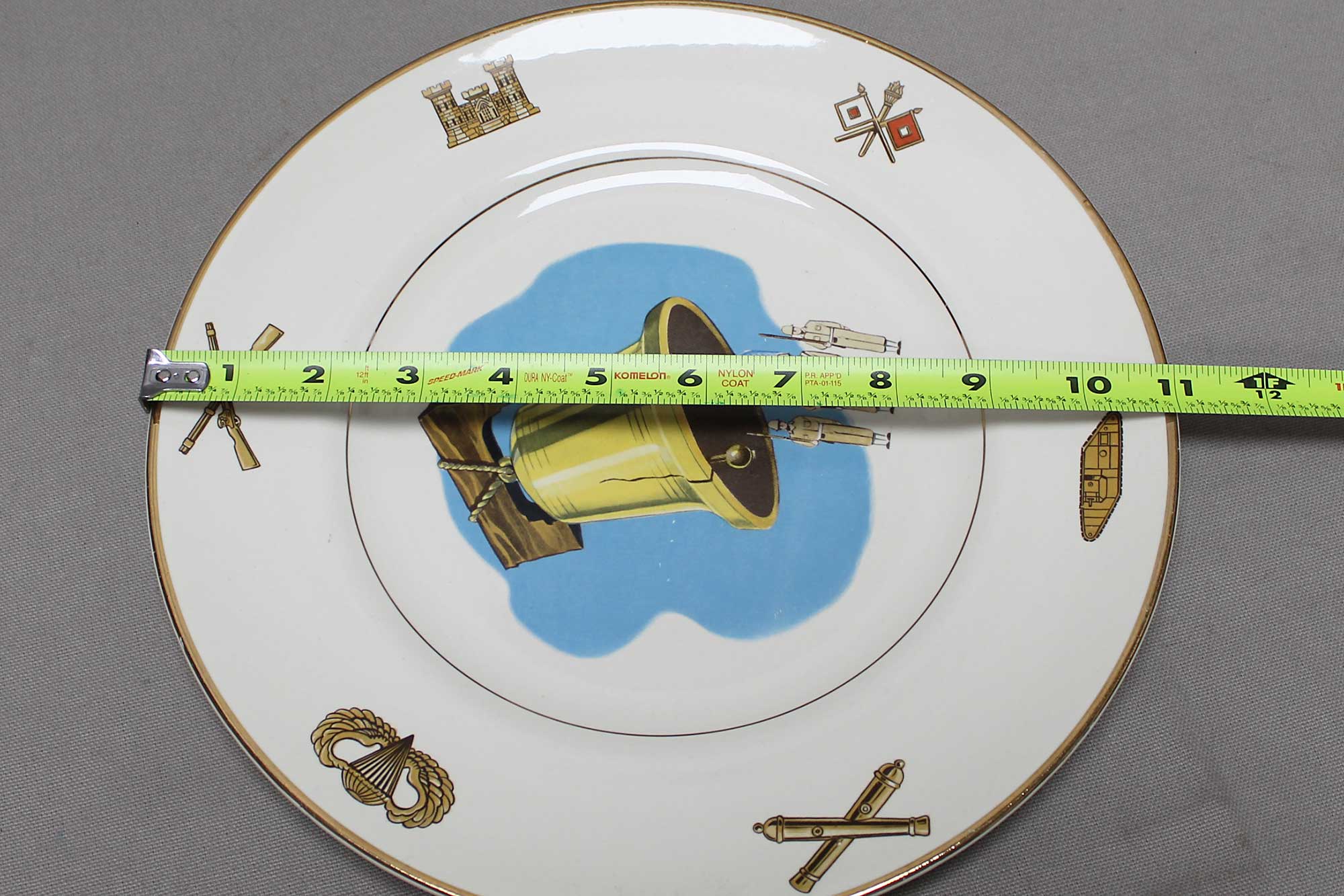 US Military Liberty Bell Collector Dinner Plate PER ITEM. FLU1696 ...