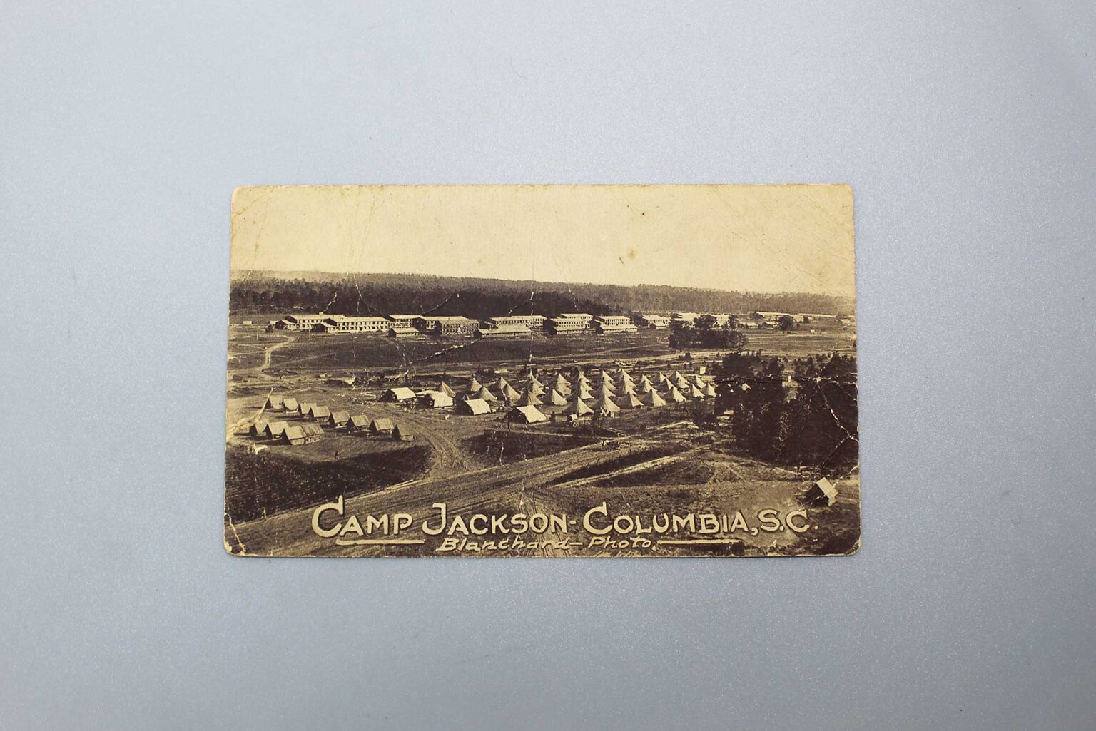 US Camp Jackson Columbia SC Postcard . FLU383 - Time Traveler Militaria