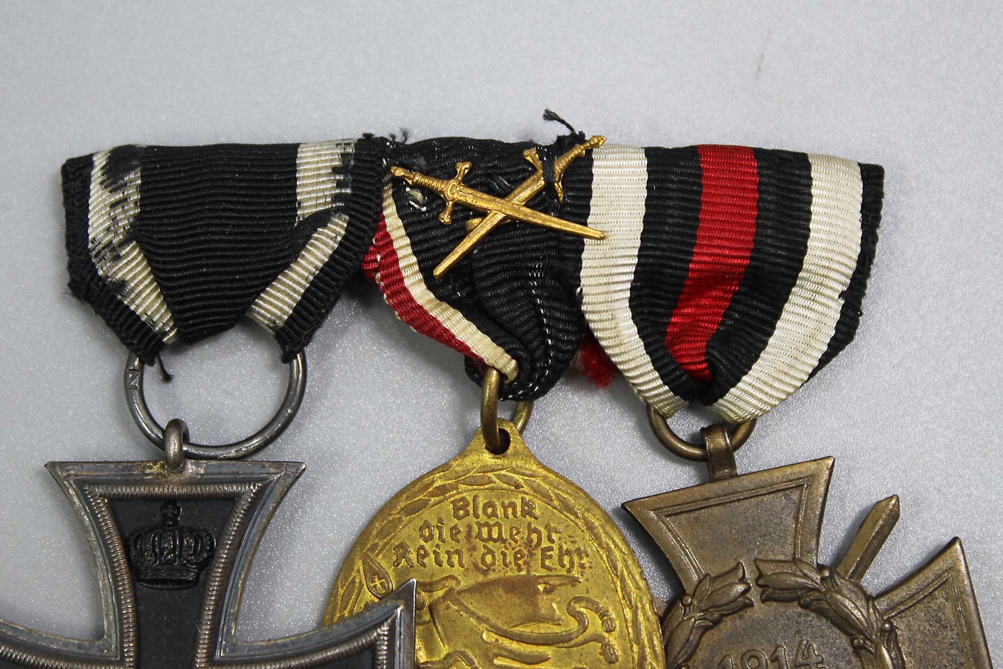 WW1 German Iron Cross on 3 Place Medal Bar . GO5063 - Time Traveler ...