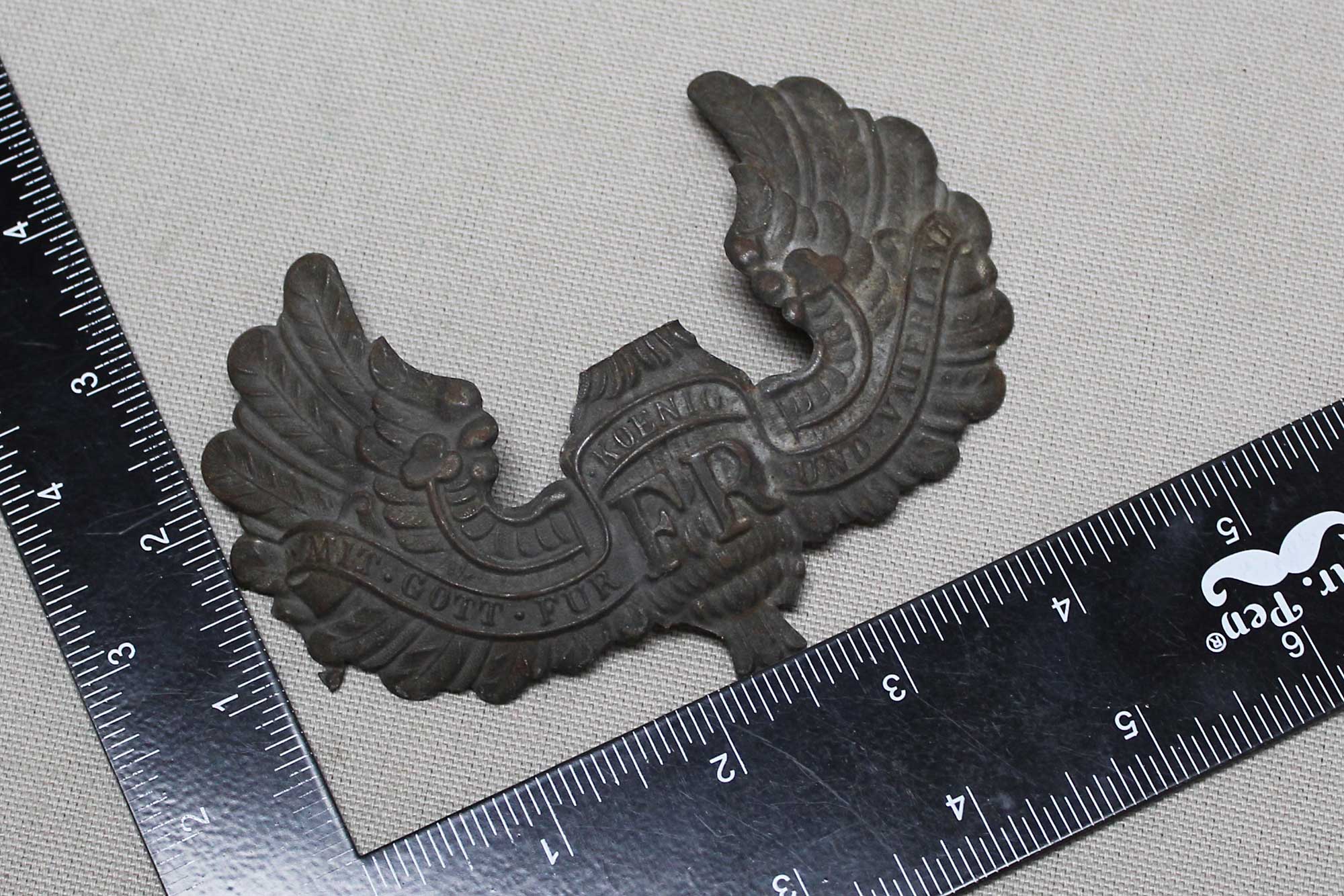 Imperial Pickelhaube Broken Prussian Eagle Plate . HGi288 - Time ...