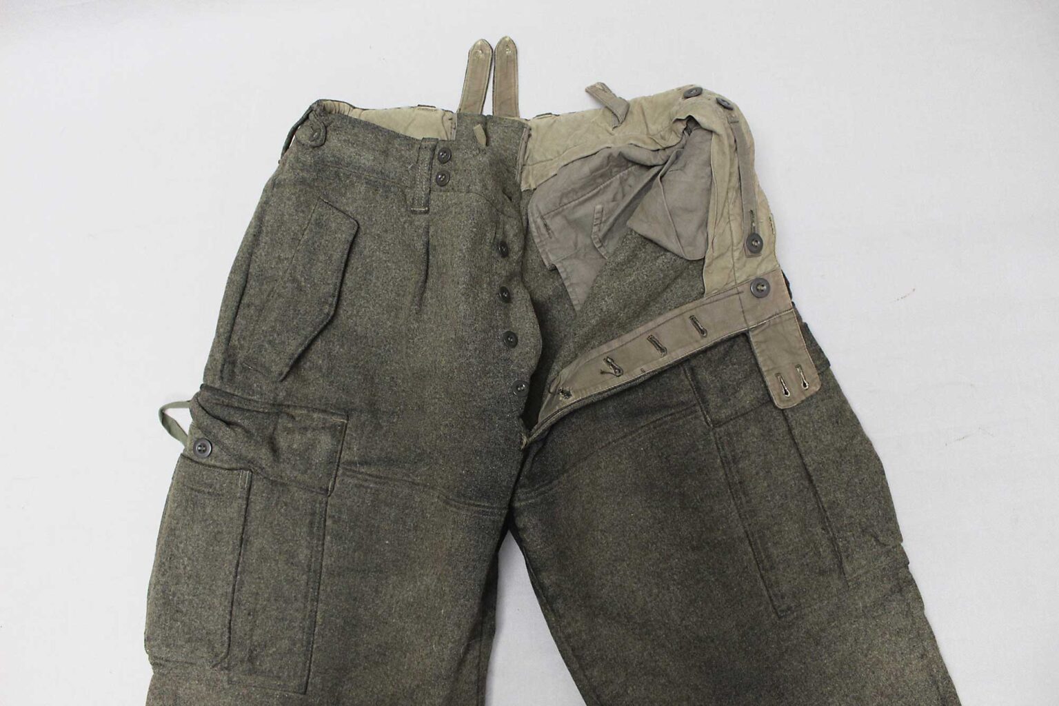 1950s-1970s German Army Wool Pants . HM342 - Time Traveler Militaria