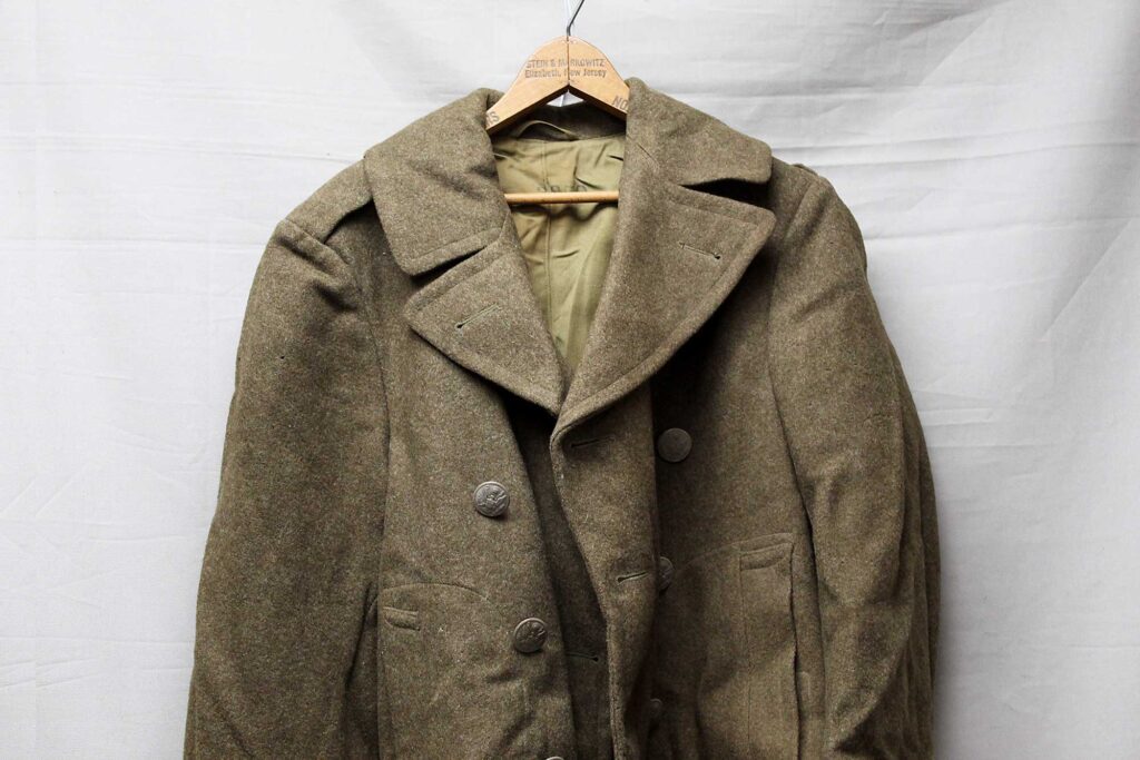 US Army Wool Overcoat 34S WW2 (Rough) . UA1032 - Time Traveler Militaria