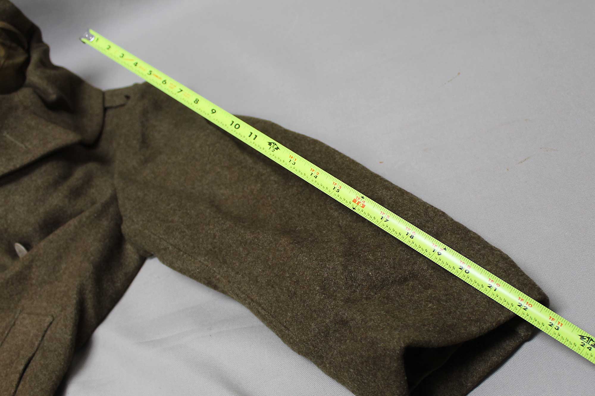 US Army Wool Overcoat 34S WW2 (Rough) . UA1032 - Time Traveler Militaria
