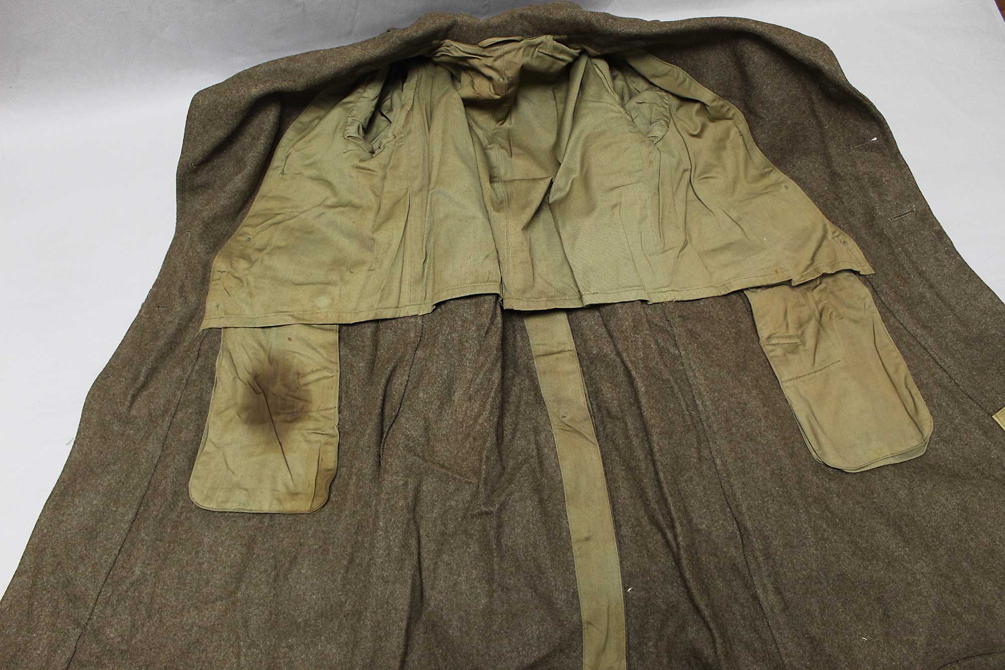 US Army Wool Overcoat 34S WW2 (Rough) . UA1032 - Time Traveler Militaria