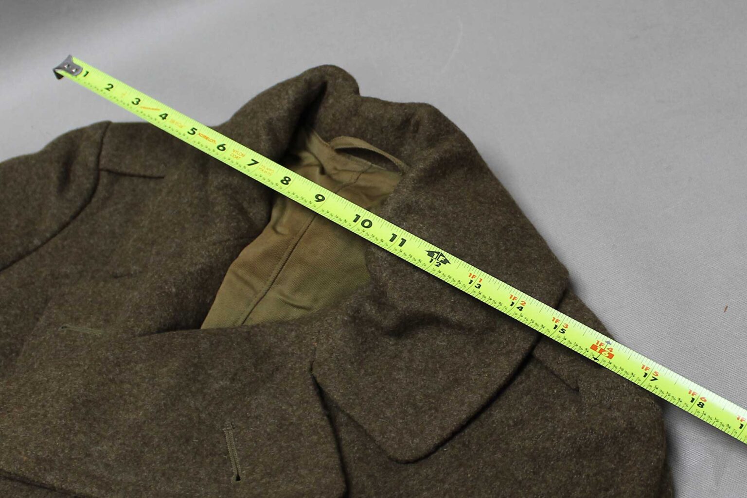 US Army Wool Overcoat 34S WW2 (Rough) . UA1032 - Time Traveler Militaria
