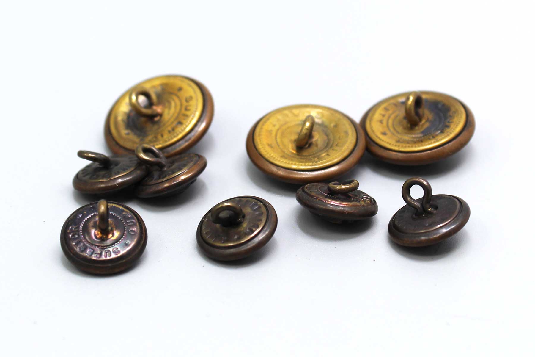 Group of Navy Buttons Mixed Sizes . FLU4770 - Time Traveler Militaria