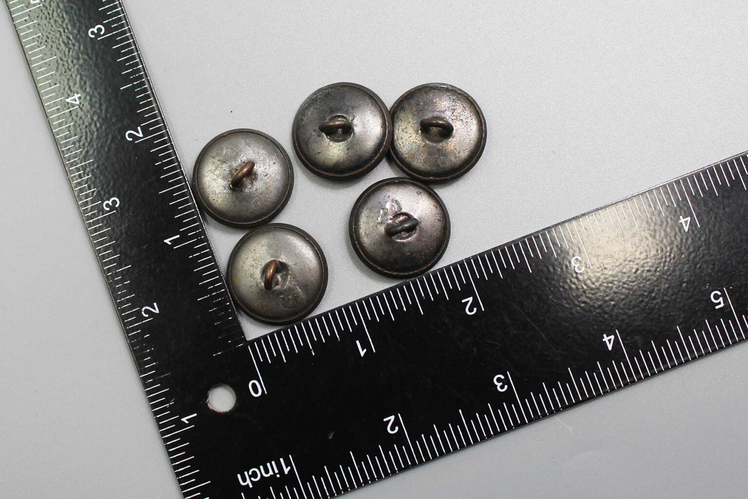 WW1 US Army Group of 5 Buttons . FLU4774 - Time Traveler Militaria