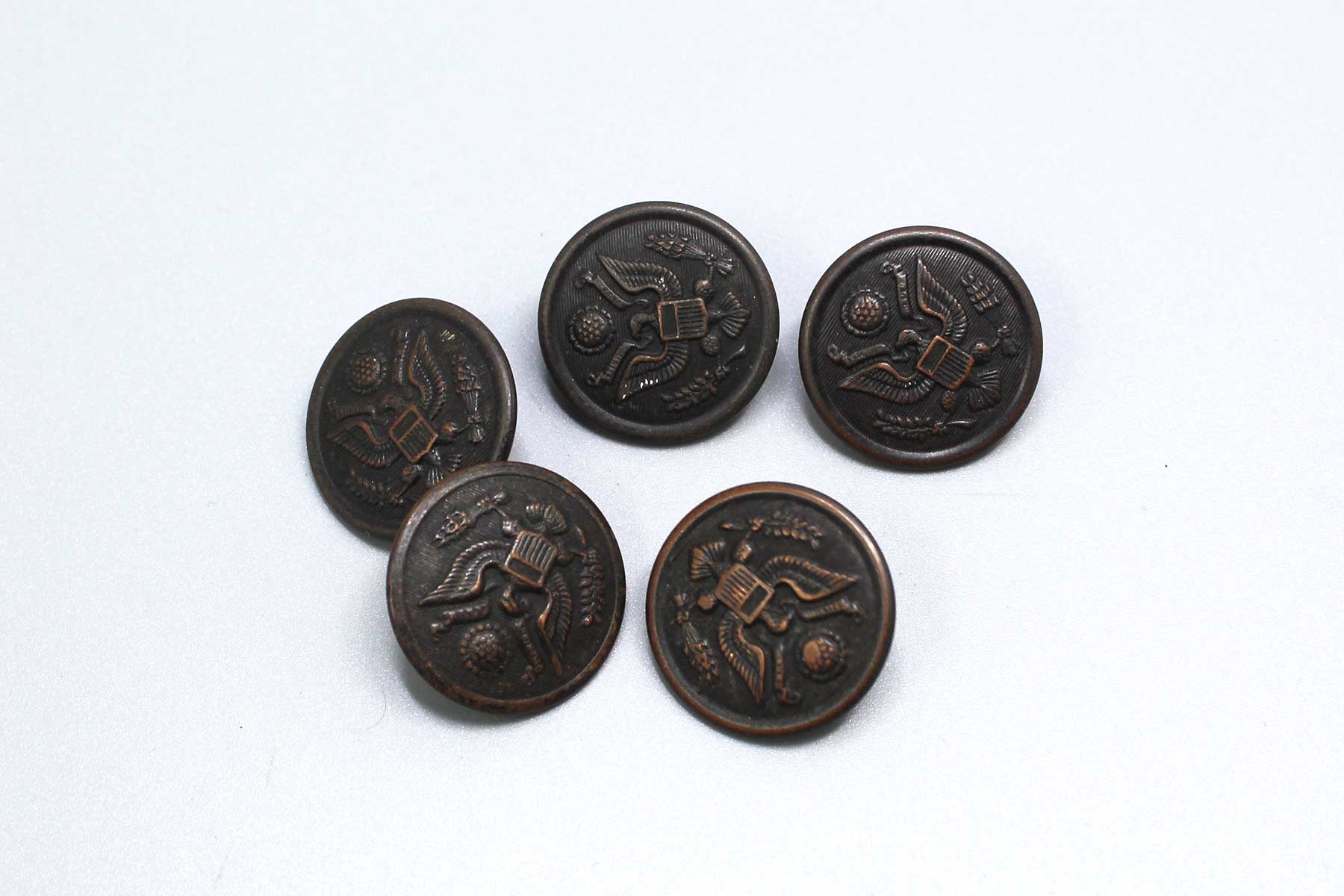 US WW1 Group of Army Buttons . FLU4777 - Time Traveler Militaria