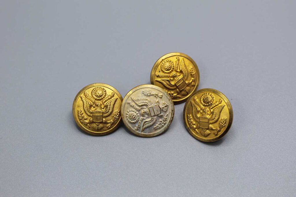 US Group of Army Buttons 7/8 Inch – WW2-Korea . FLU4782 - Time Traveler ...