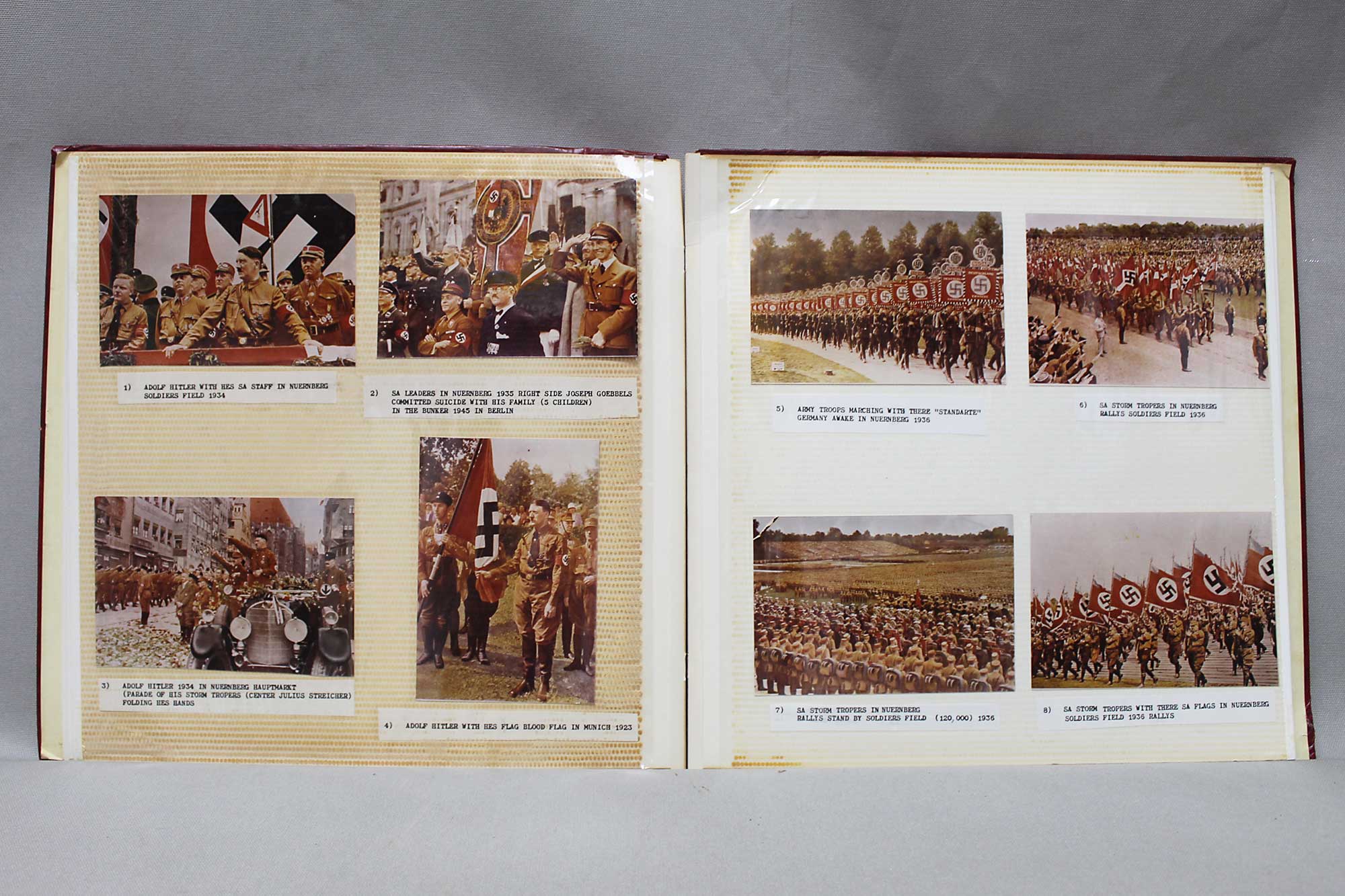 Photo Album with Misc WW2 German Pics, Envelopes, Stamps . GD982 - Time ...