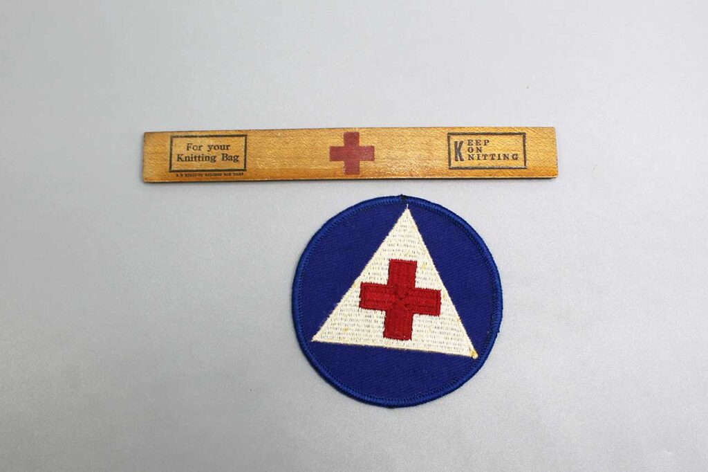 US ARC Ruler and Patch . FLU4816 - Time Traveler Militaria