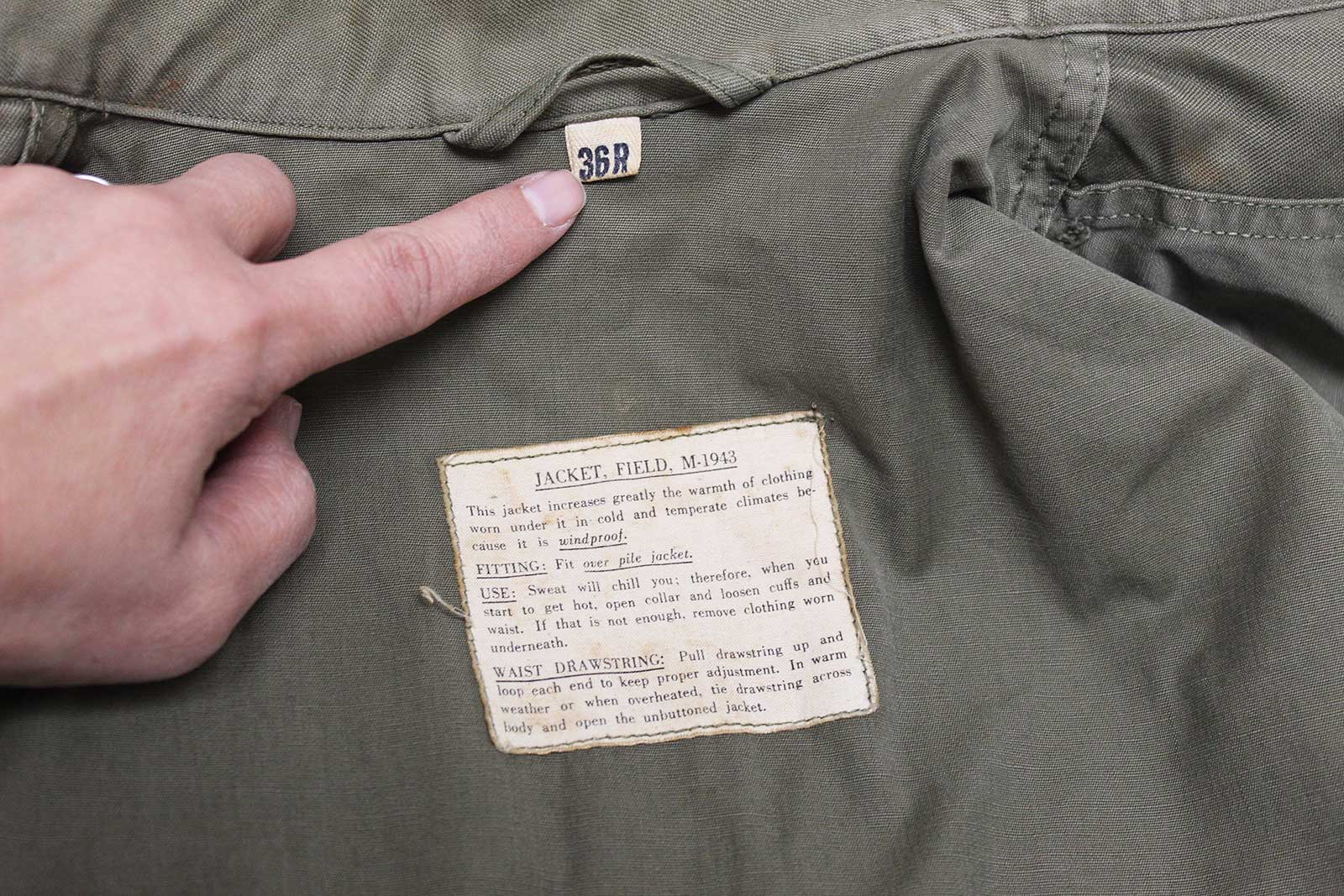 US Army M-1943 Combat Field Jacket Amph Eng . UA1259 - Time Traveler ...