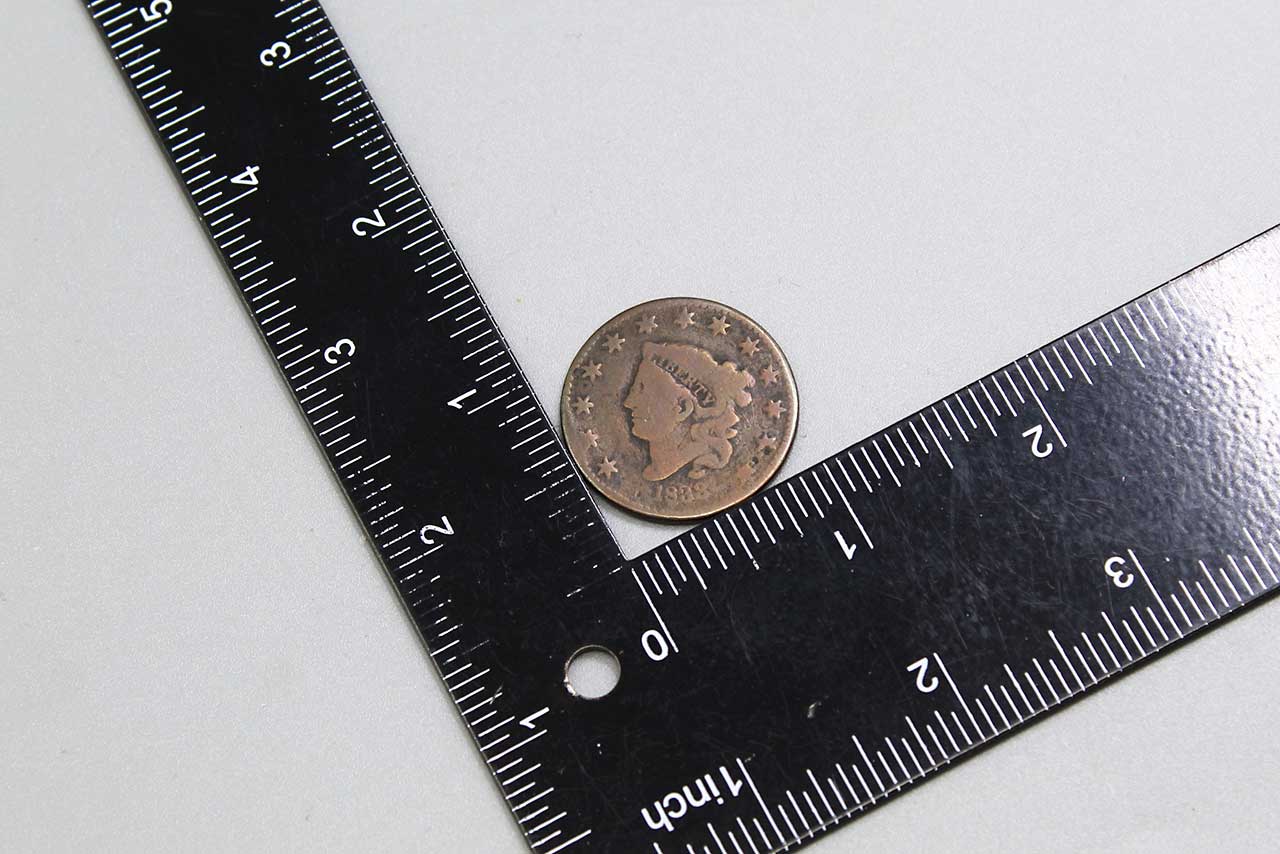 1833 US Coronet Liberty Head Large Cent . COIN224 - Time Traveler Militaria