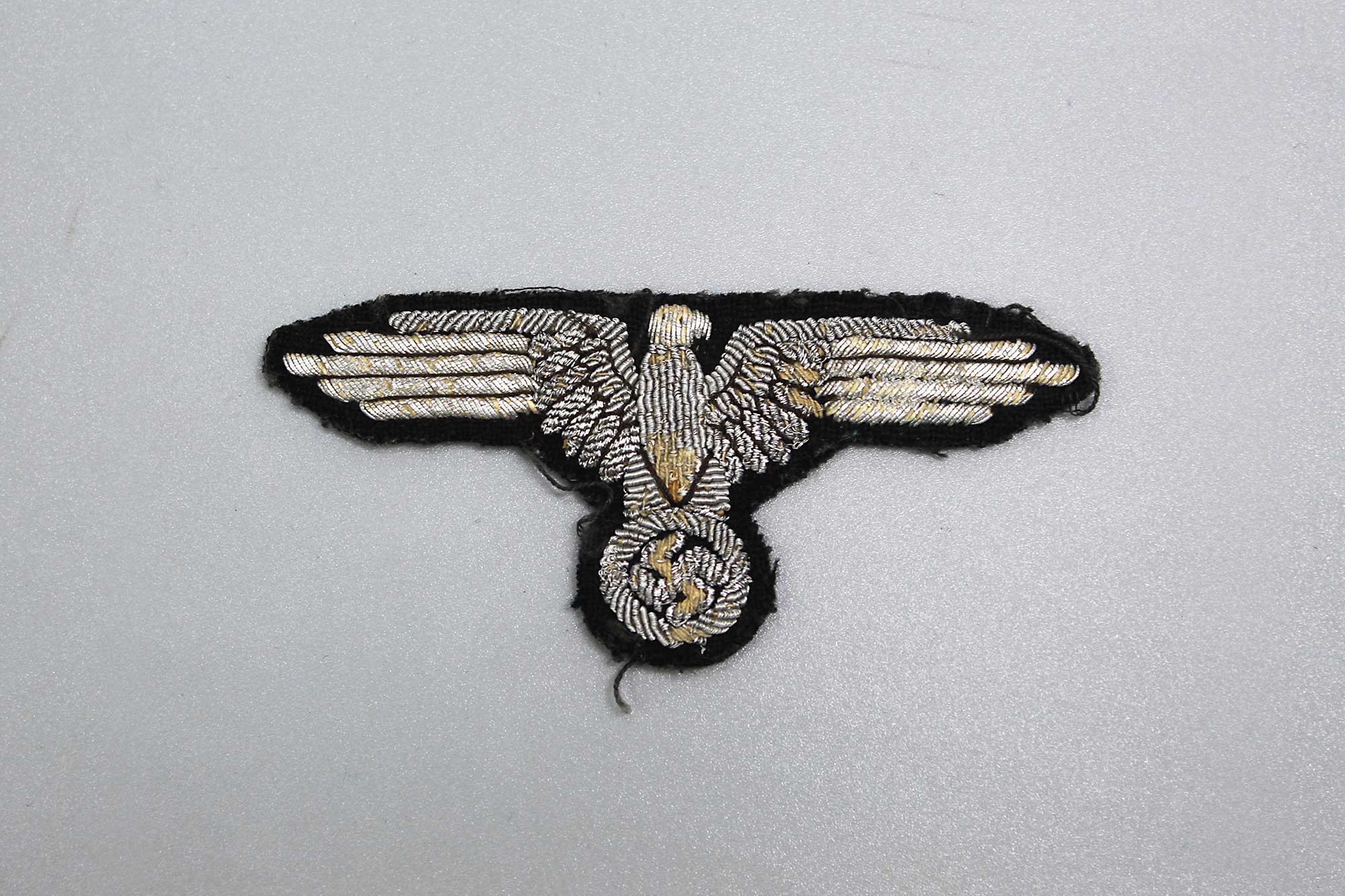 WW2 German Early SS Officer Bullion Sleeve Eagle . EFL6240cxa - Time ...
