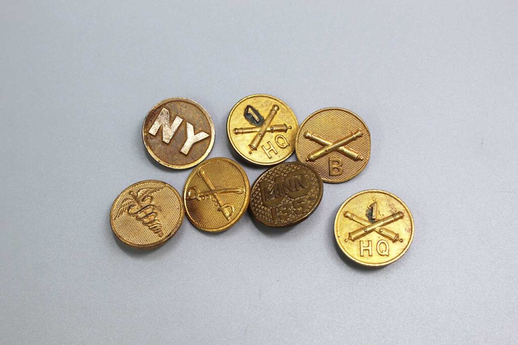 US Army Group of 7 Enlisted Collar Disks . FLU4831 - Time Traveler ...