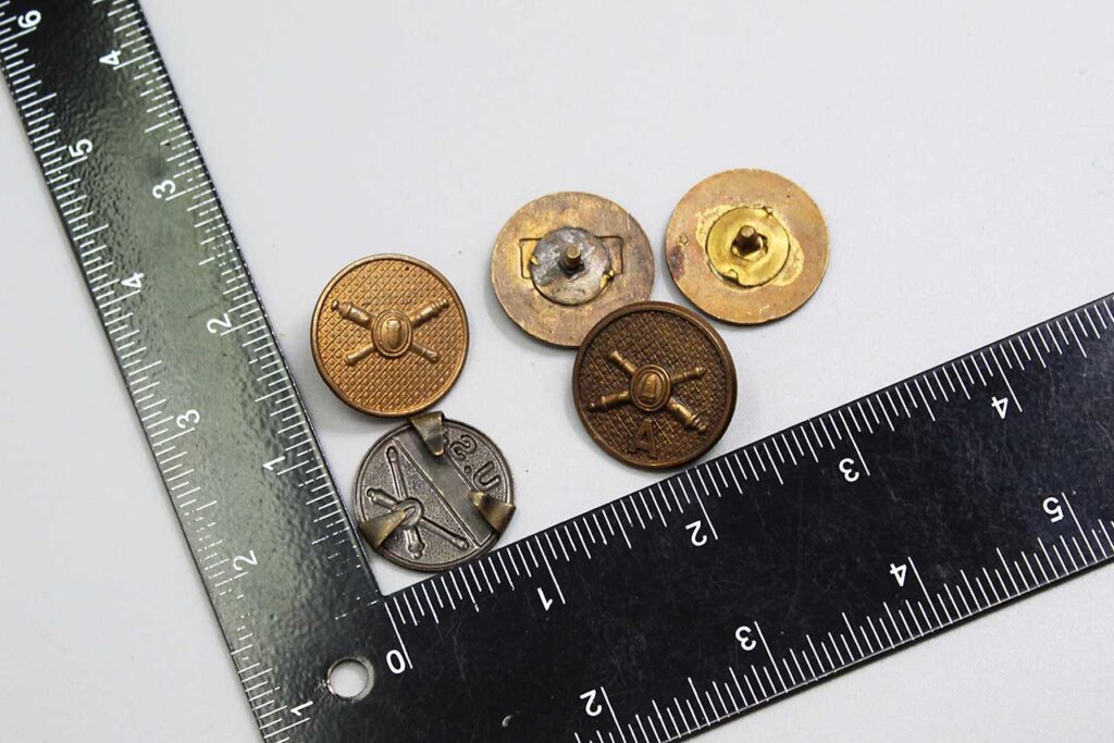 US Army Group of 5 Enlisted Collar Disks . FLU4833 - Time Traveler ...