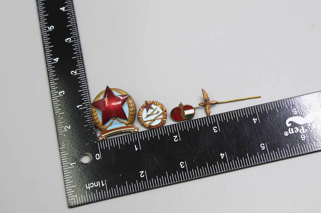 Group of Hungarian Pins - WW2 . WM448 - Time Traveler Militaria