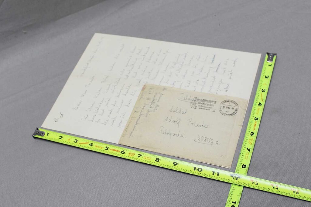 WW2 German Letter and Envelope . GD296 - Time Traveler Militaria