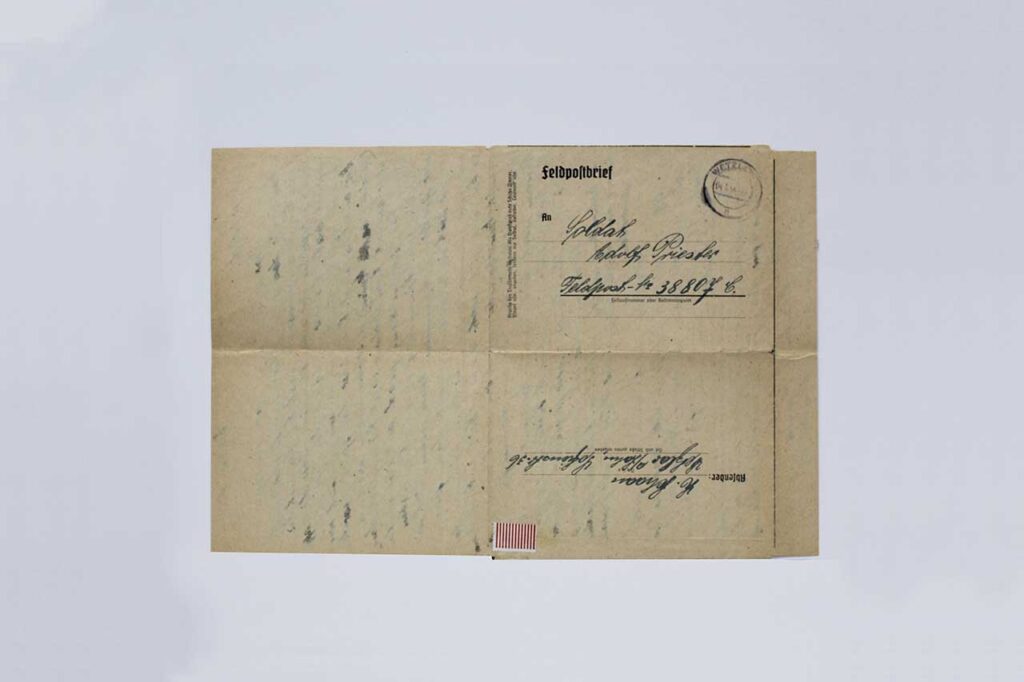 WW2 German Feldpostbrief Letter . GD993 - Time Traveler Militaria