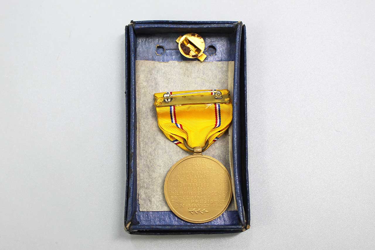 US WW2 American Defense Medal in Box . YMU4816 - Time Traveler Militaria
