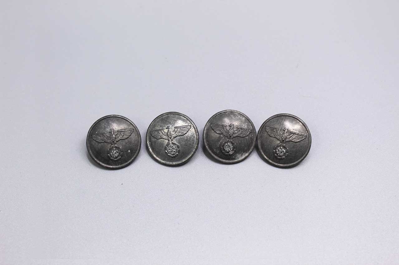 WW2 German Group of 4 NSDAP Buttons . EFL1229 - Time Traveler Militaria