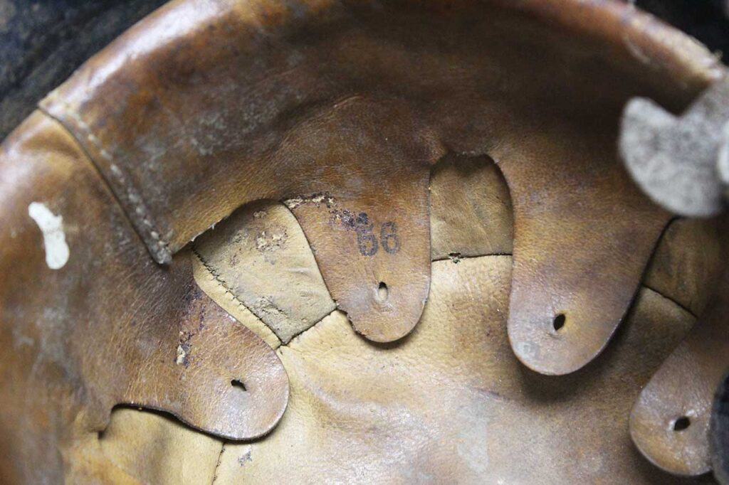 WW2 German Fireman Helmet White Overpaint . HG1506 - Time Traveler ...