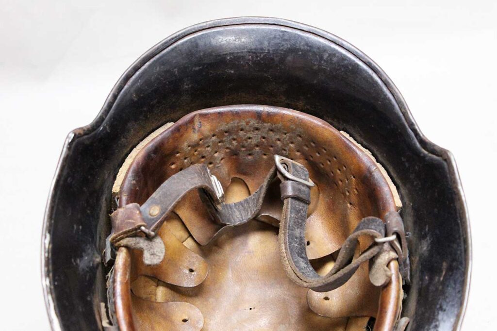 WW2 German Fireman Helmet White Overpaint . HG1506 - Time Traveler ...