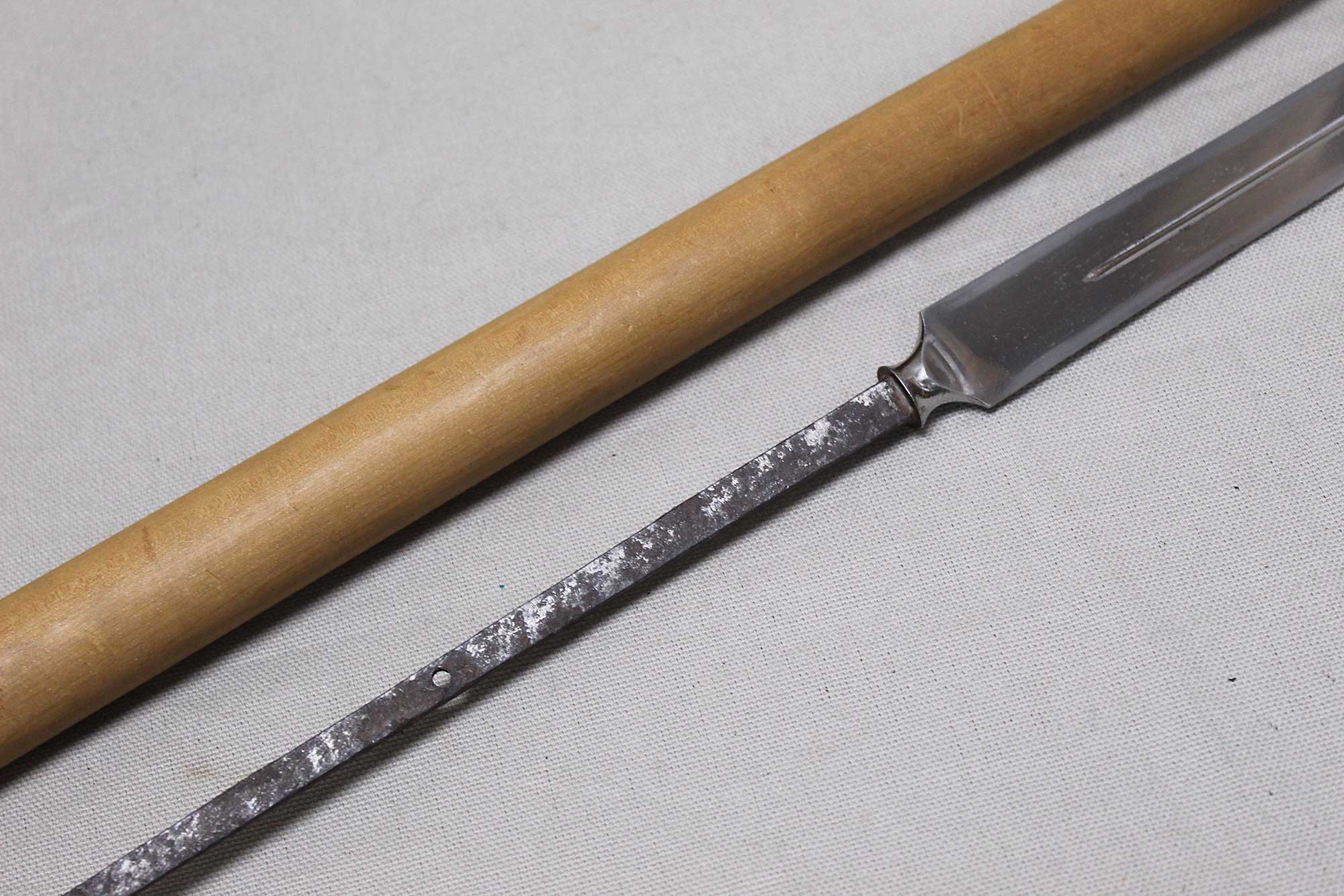 Japanese Yari Spear Head Signed Tang Edo . SJ62 - Time Traveler Militaria