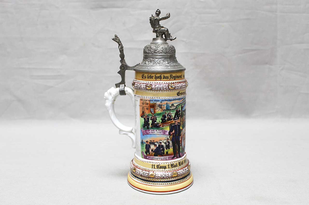 Imperial German Stein - Grenadier Holzle 1910-12 . EFL6285cxbw - Time ...