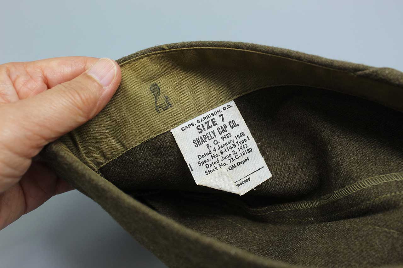 US Army Garrison Cap WW2 Size 7. HU1227 - Time Traveler Militaria