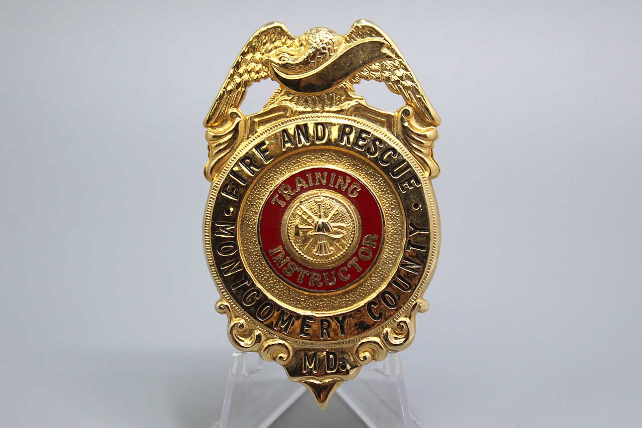 Obsolete Vintage Maryland Fire and Rescue Badge . ANT225 - Time ...