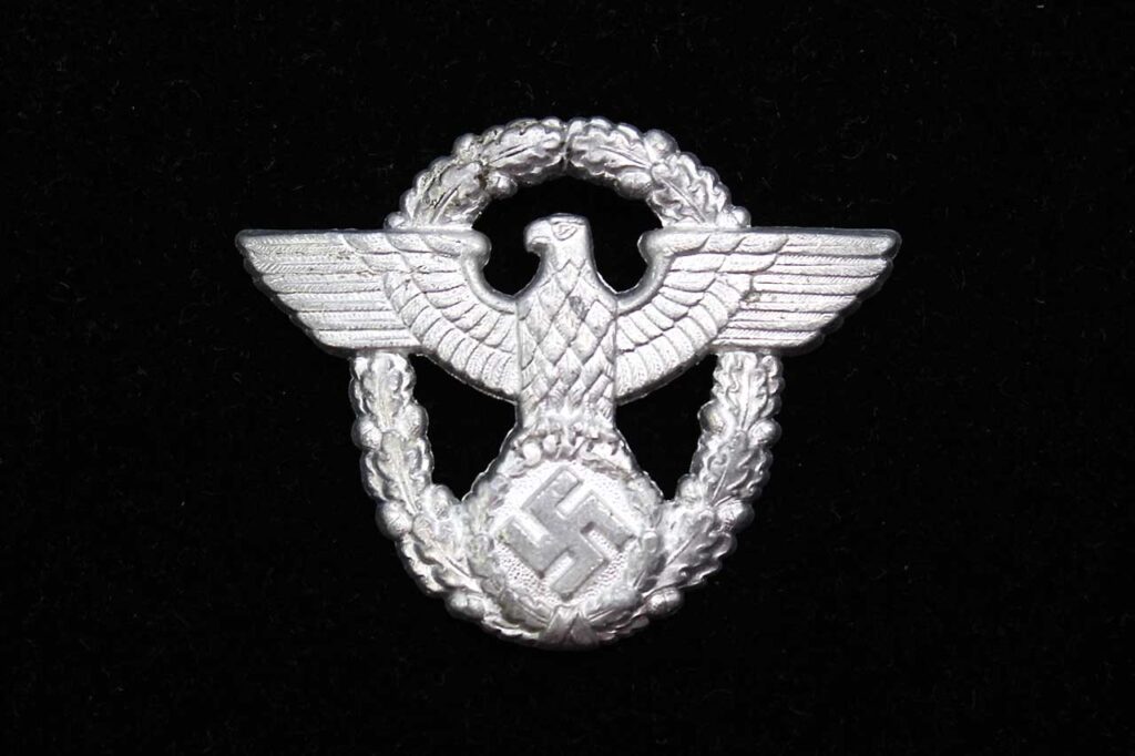 WW2 German Police Cap Insignia (No Prongs) . EFL4766 - Time Traveler ...