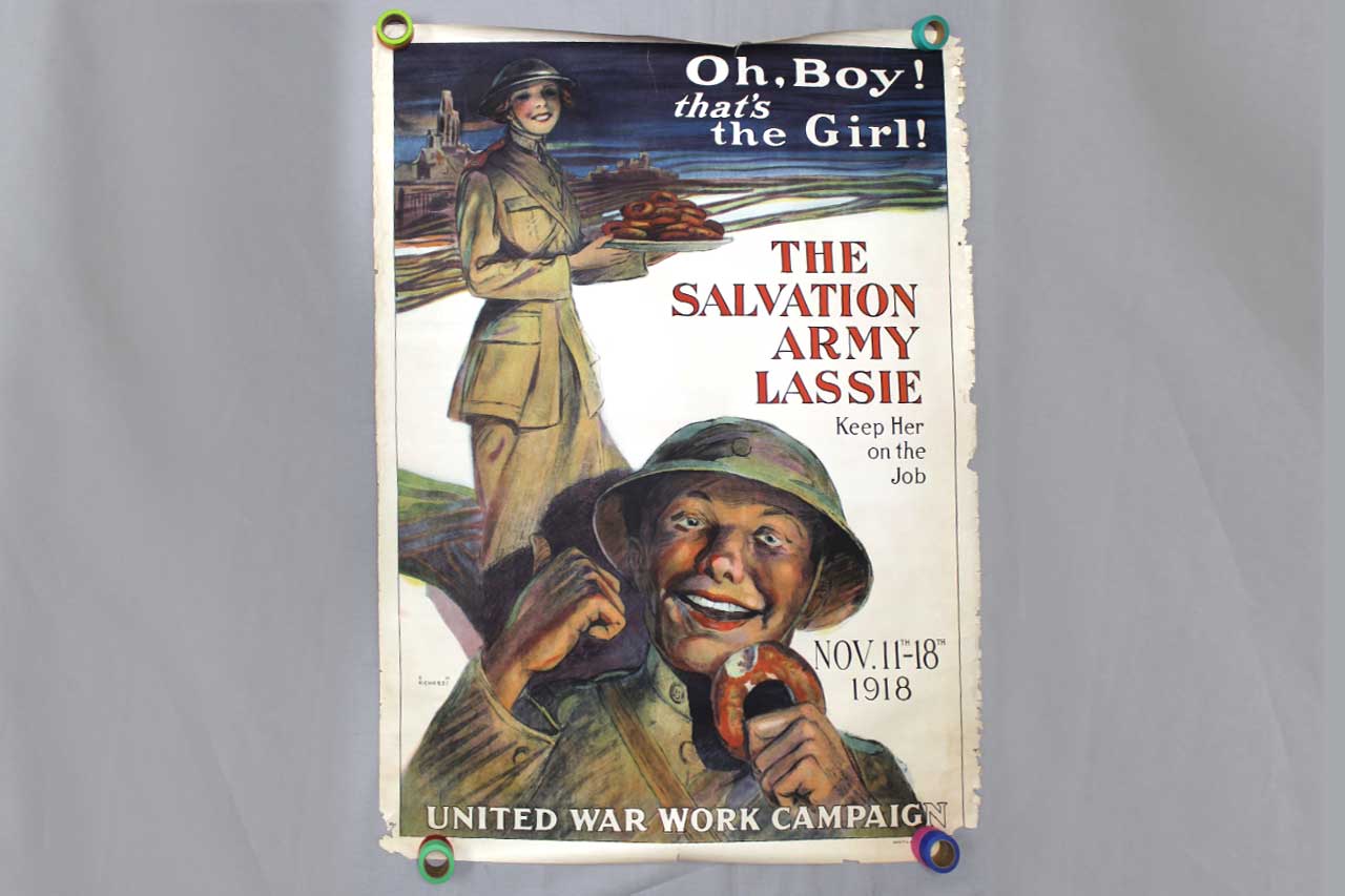 US Military Poster WW1 - Salvation Army . FLU4918 - Time Traveler Militaria