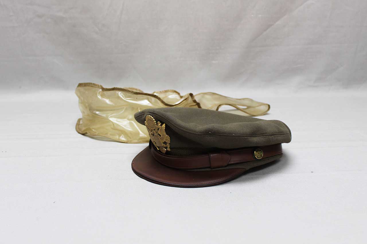 US Army Office Visor Cap Named with Carry Bag . HU1276 - Time Traveler ...