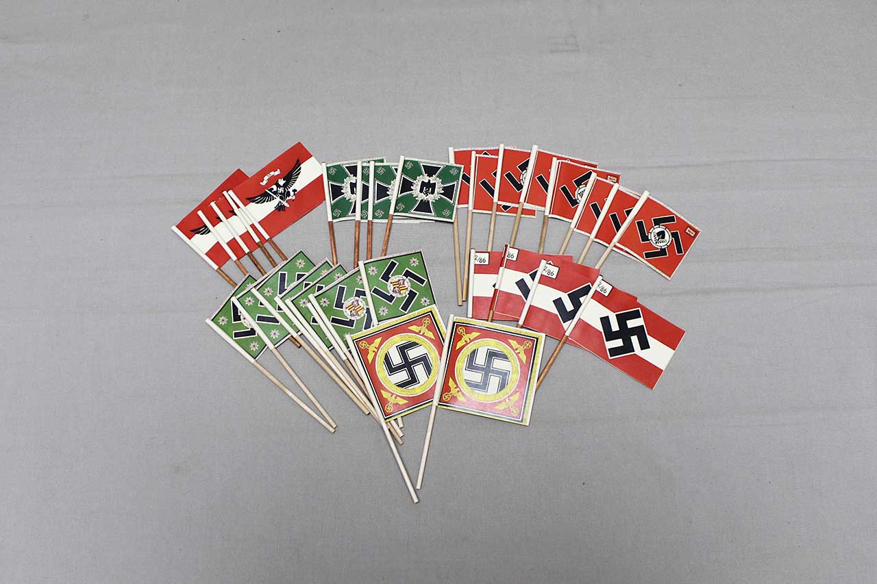 Group of Reproduction Paper WW2 German Flags . REPO405 - Time Traveler ...