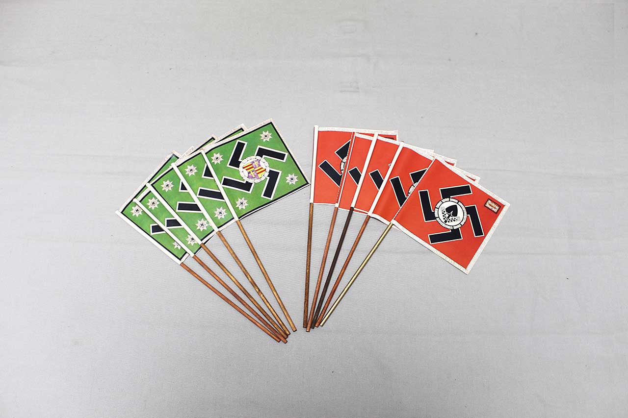 Group of Reproduction Paper WW2 German Flags . REPO406 - Time Traveler ...