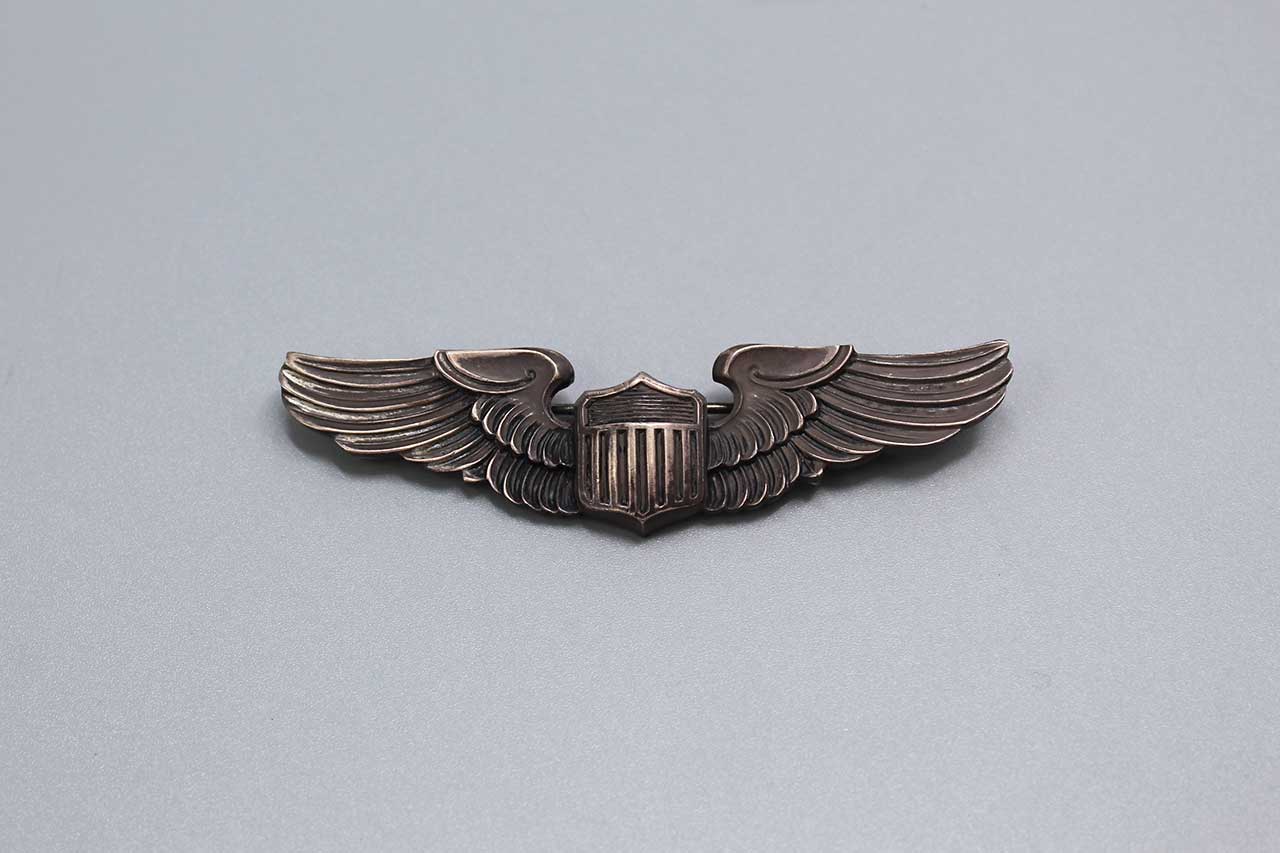 US AAF Pilot Wings WW2 Sterling Amico . W294 - Time Traveler Militaria