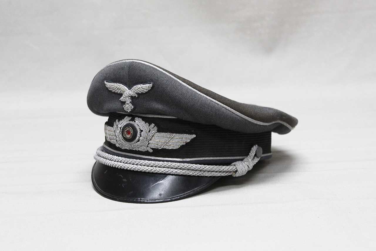 WW2 Luftwaffe Officer Visor Erel . HG1526 - Time Traveler Militaria